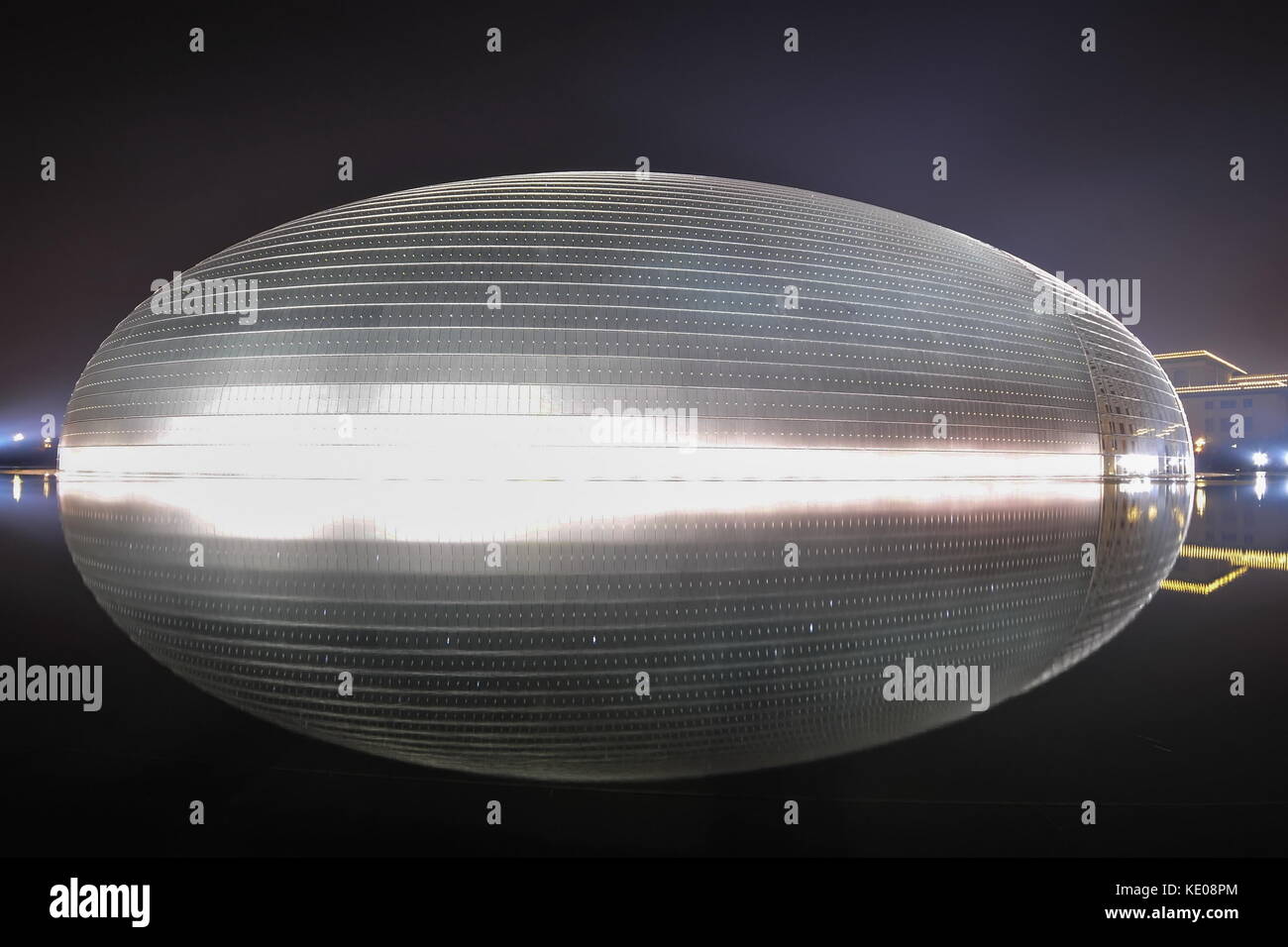 An ellipsoid dome of titanium and glass surrounded by hi-res stock ...