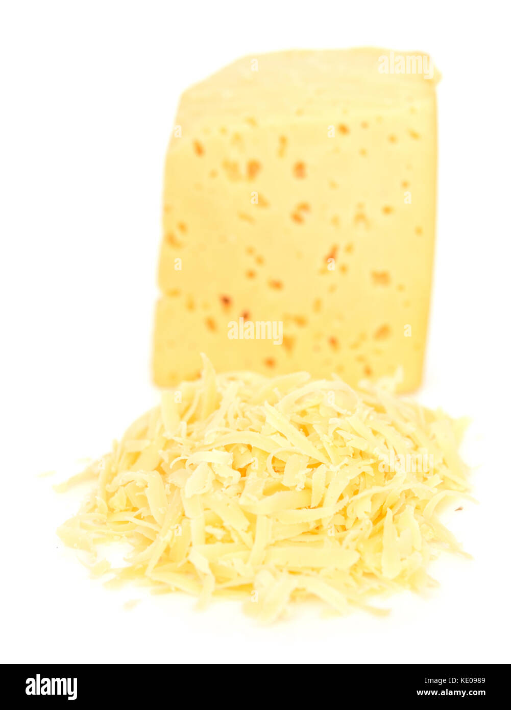 cheese cube isolated on white background Stock Photo - Alamy