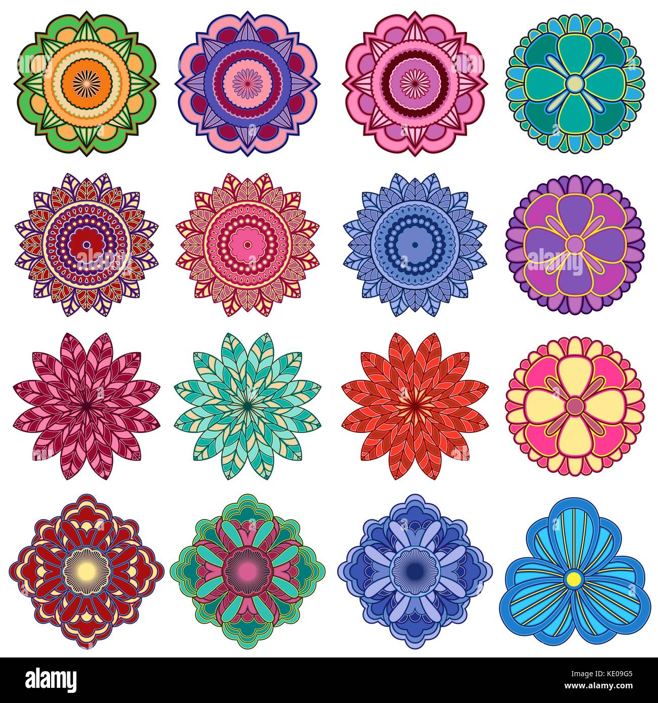 Radial Flower Design