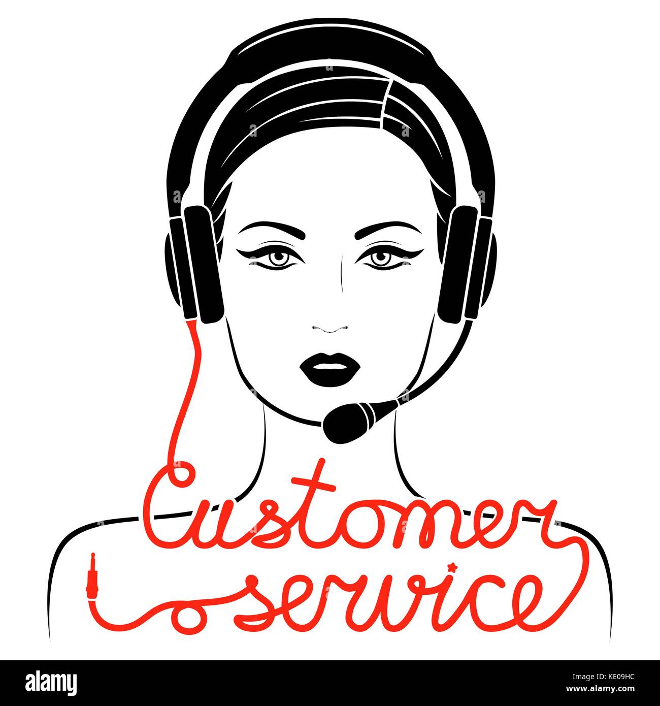 Face with headset Cut Out Stock Images & Pictures - Alamy