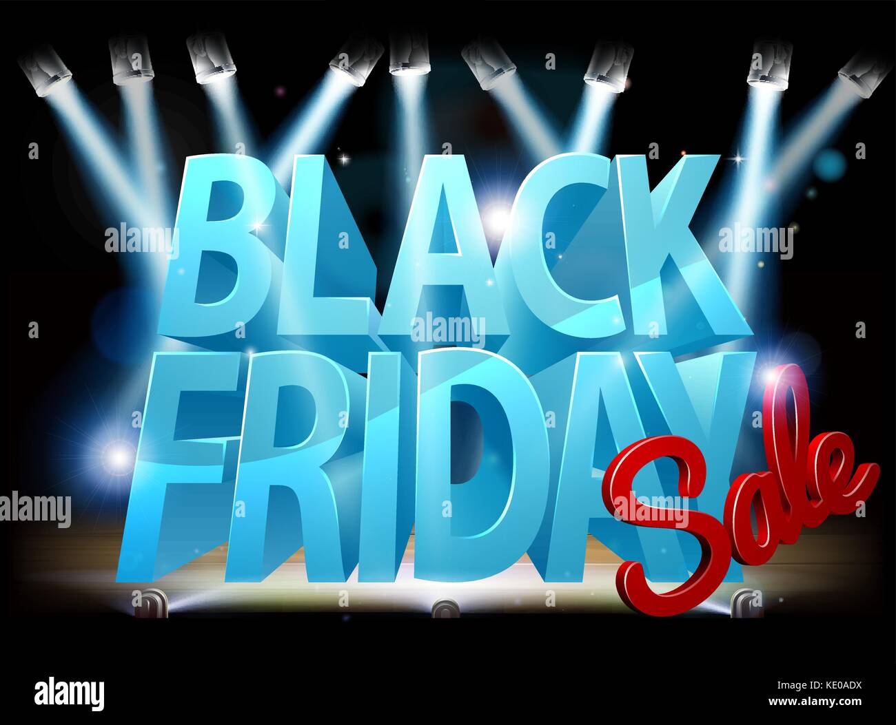 Blue banner black friday Stock Vector Images - Alamy