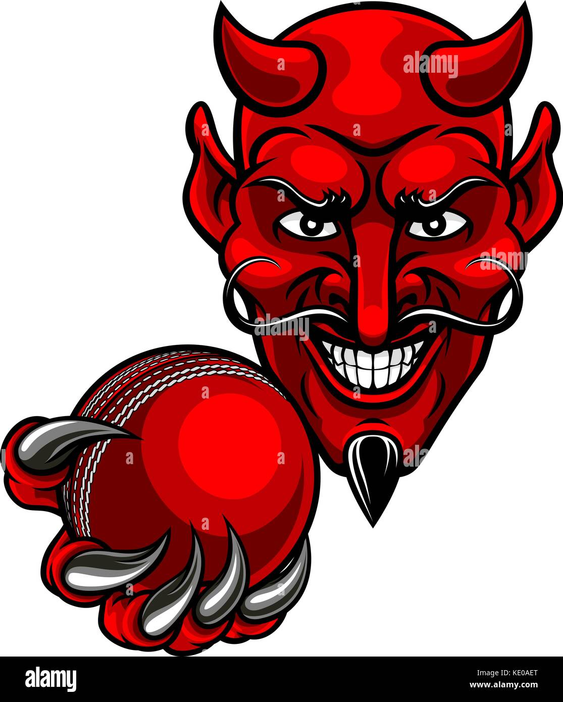 Devil Cricket Sports Mascot Stock Vector Image & Art - Alamy