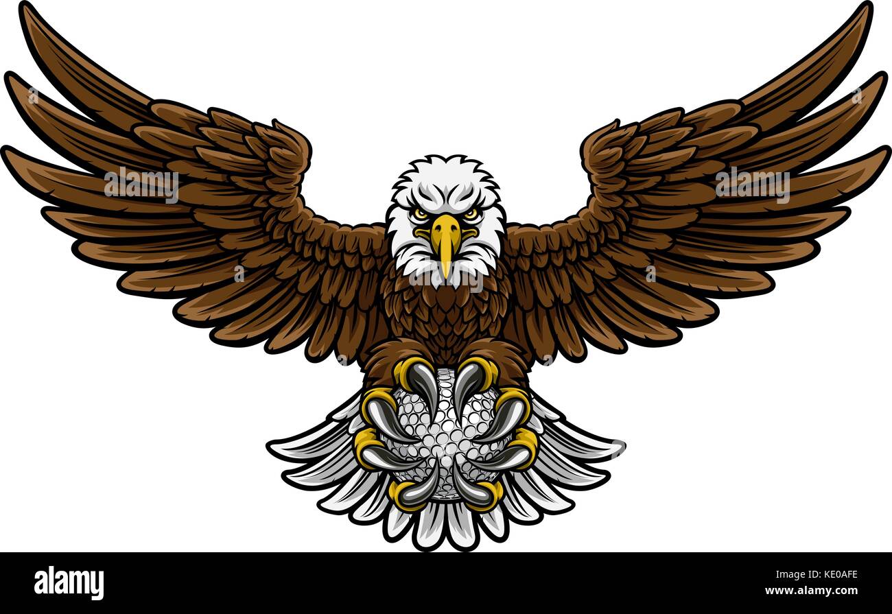 Eagle Golf Sports Mascot Stock Vector Image & Art - Alamy