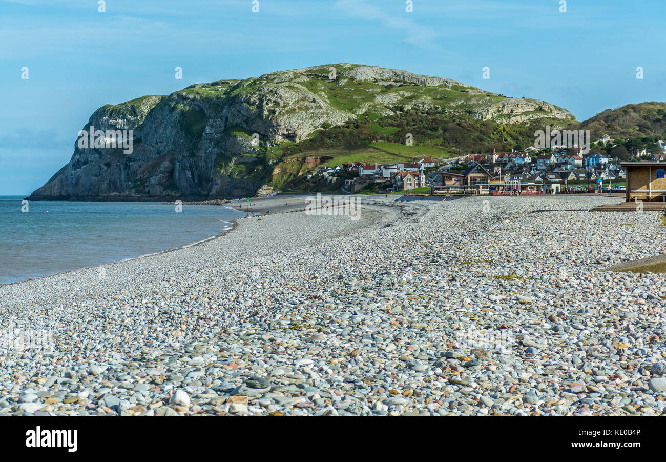 A view of the Little Orme at Llandudno in North Wales Stock Photo - Alamy