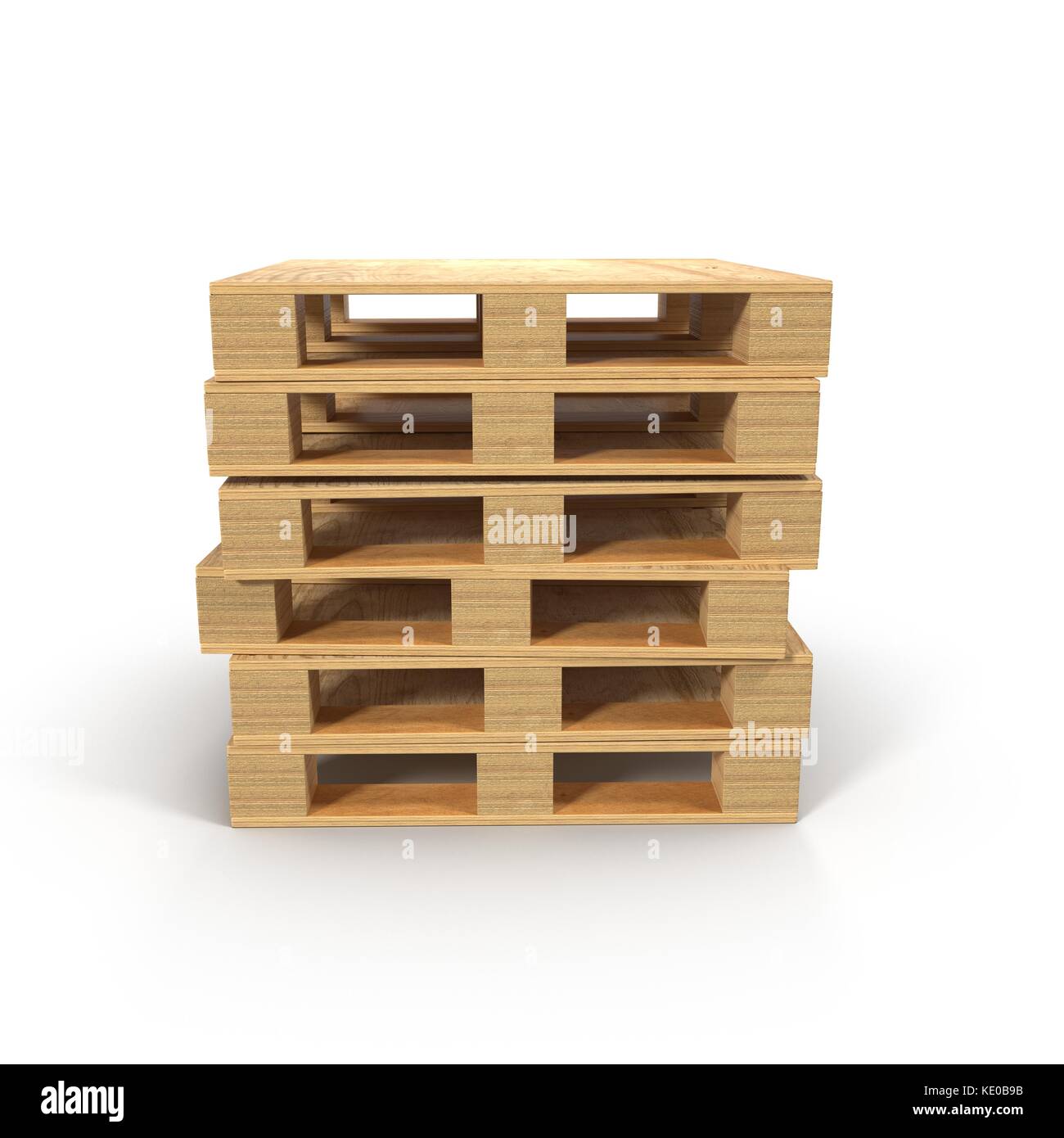 Stacked wooden pallets Cut Out Stock Images & Pictures - Alamy