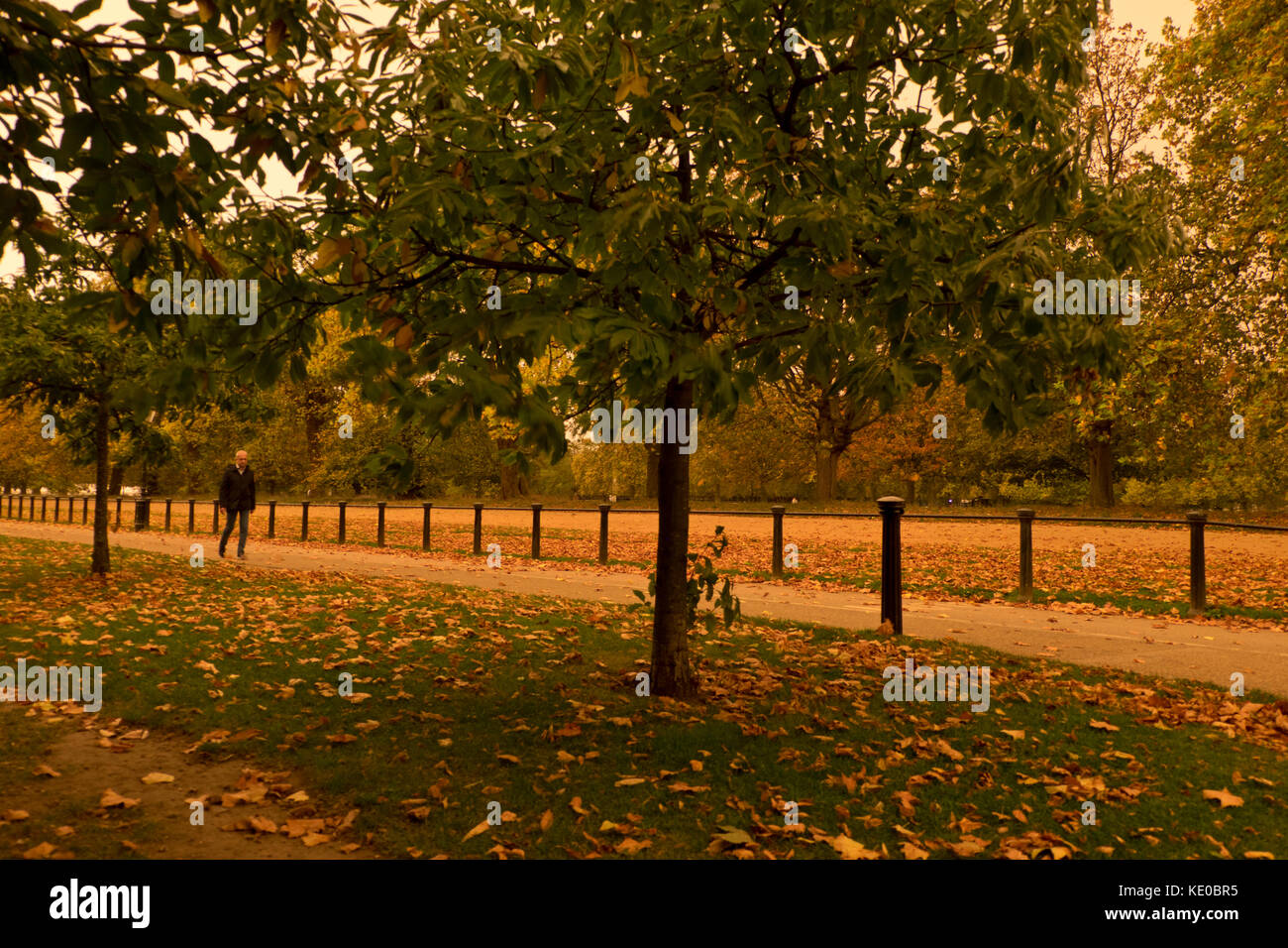 Red sky with tones of orange and sepia in parts of London as air and ...