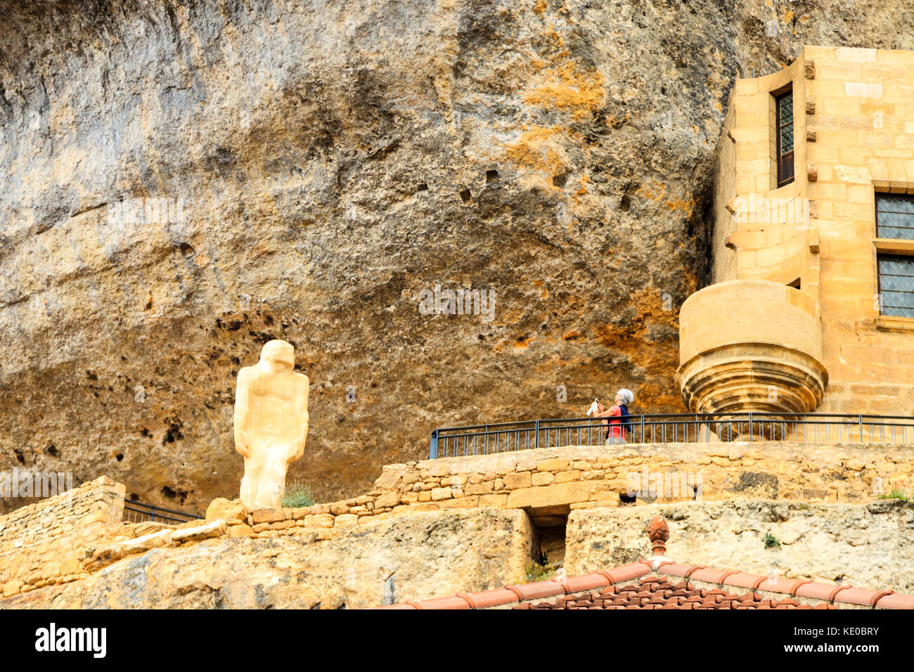 The Museum of Prehistory is built into the rock face that dominates the ...