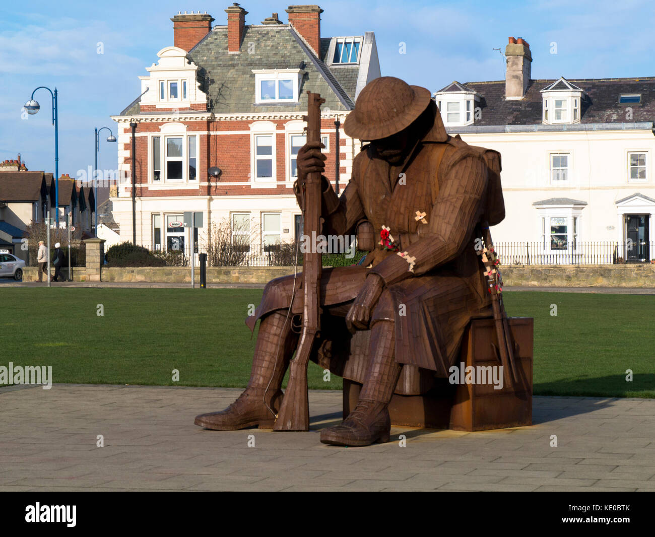 Tommy, statue of a First World War soldier. Created by artist Ray ...