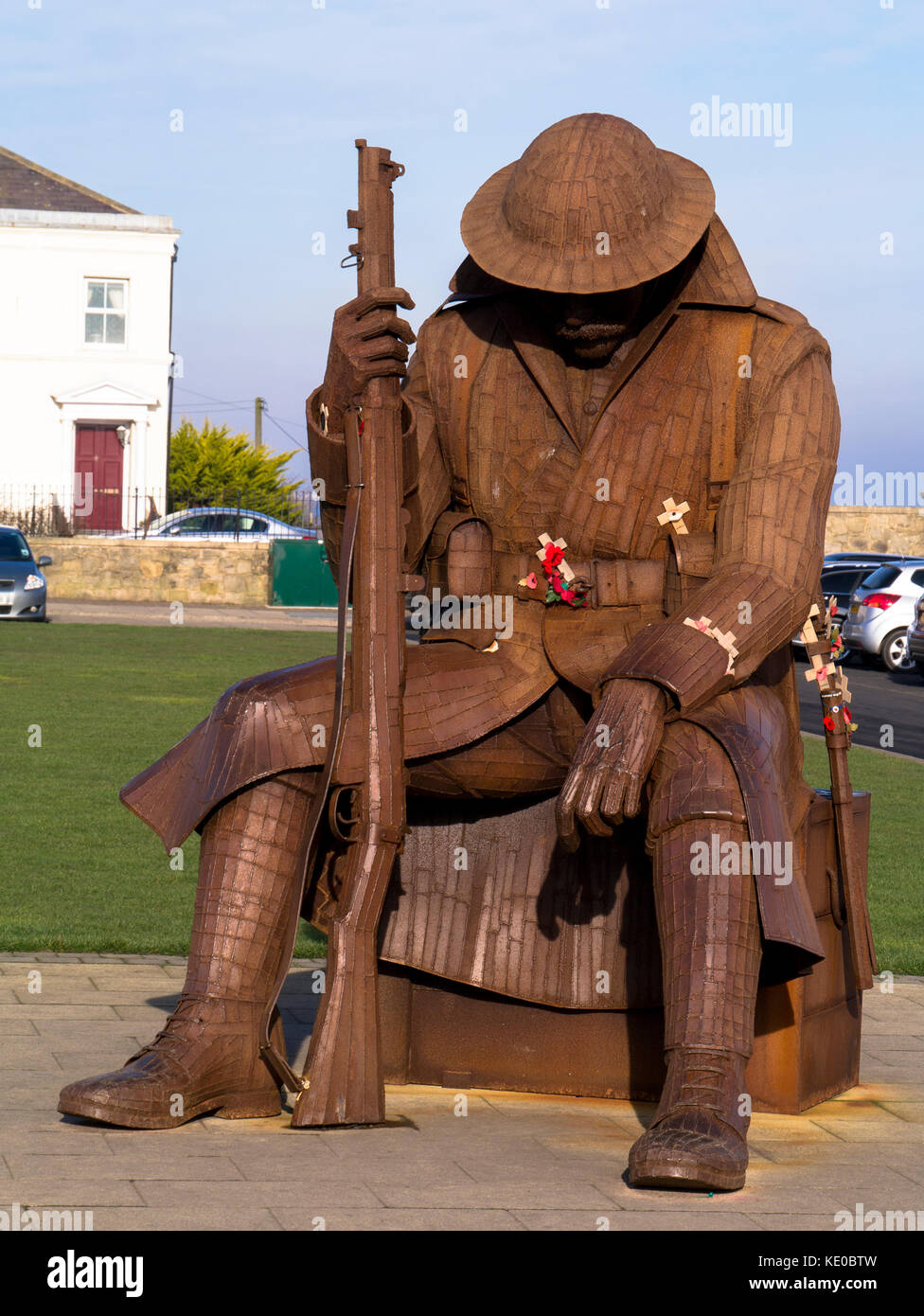 Tommy, statue of a First World War soldier. Created by artist Ray ...