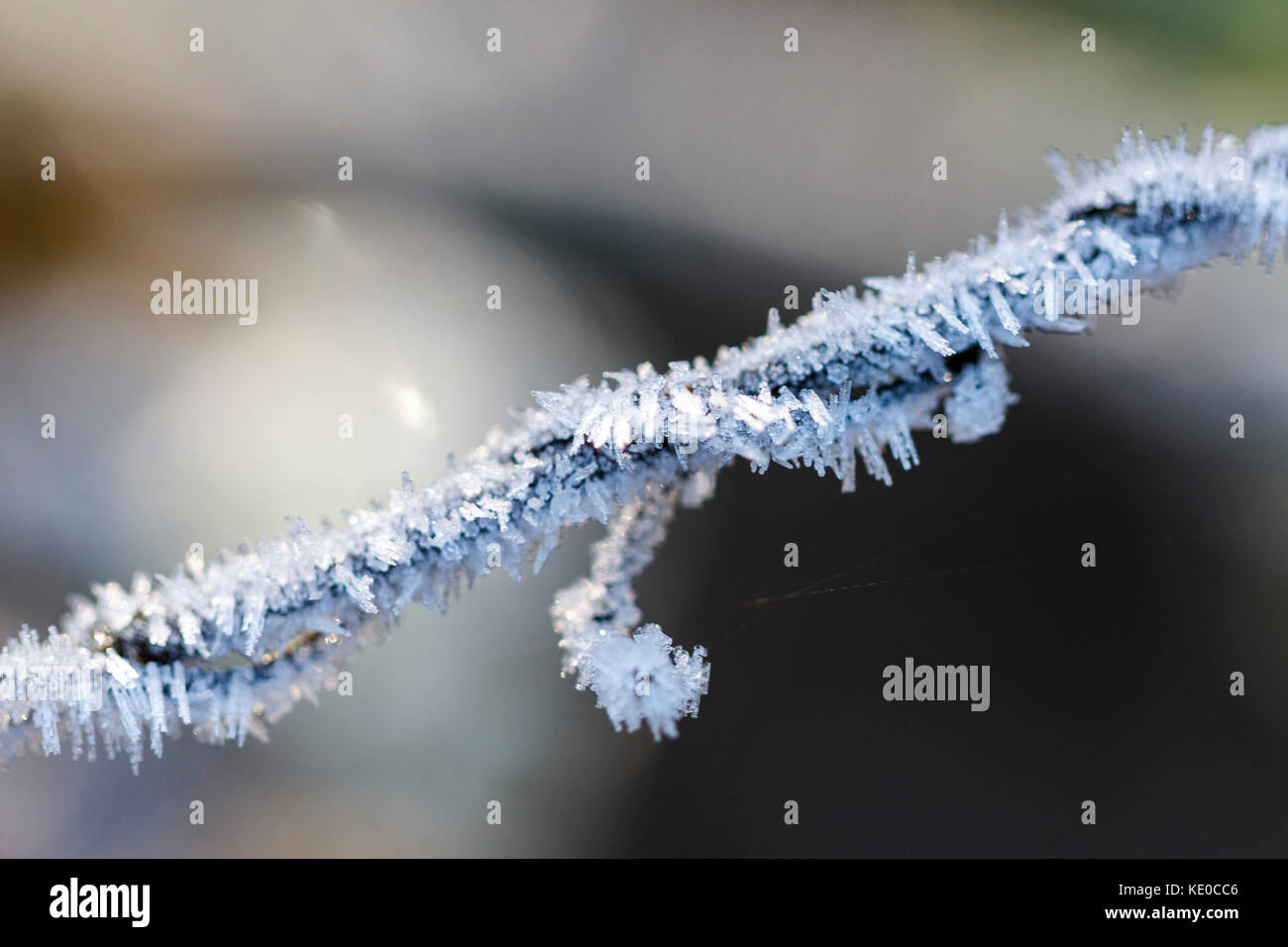 icy winter scene Stock Photo - Alamy