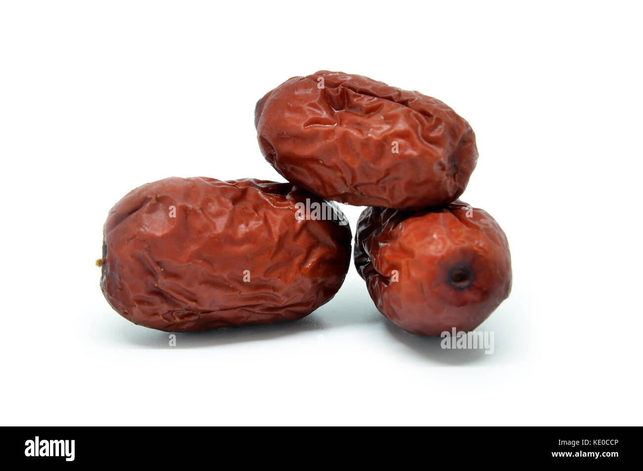 Dried jujube fruits isolated on white background Stock Photo - Alamy