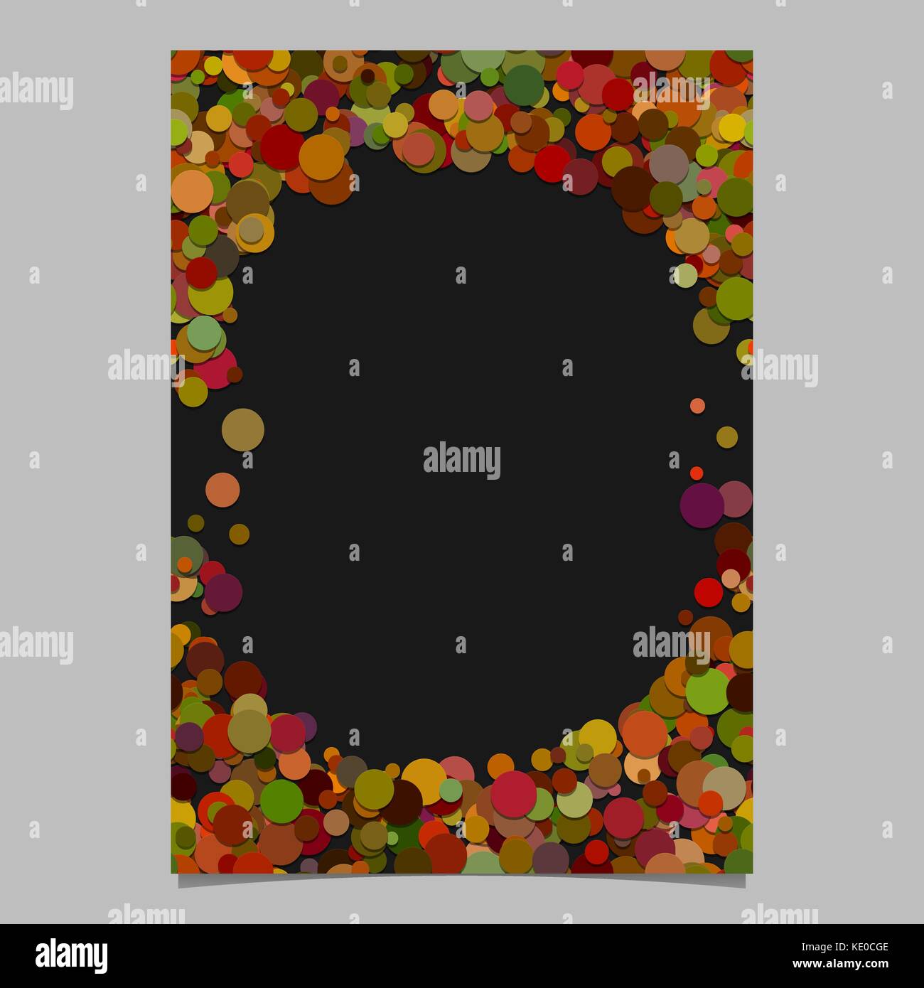 Geometrical chaotic dot pattern brochure background template - vector ...