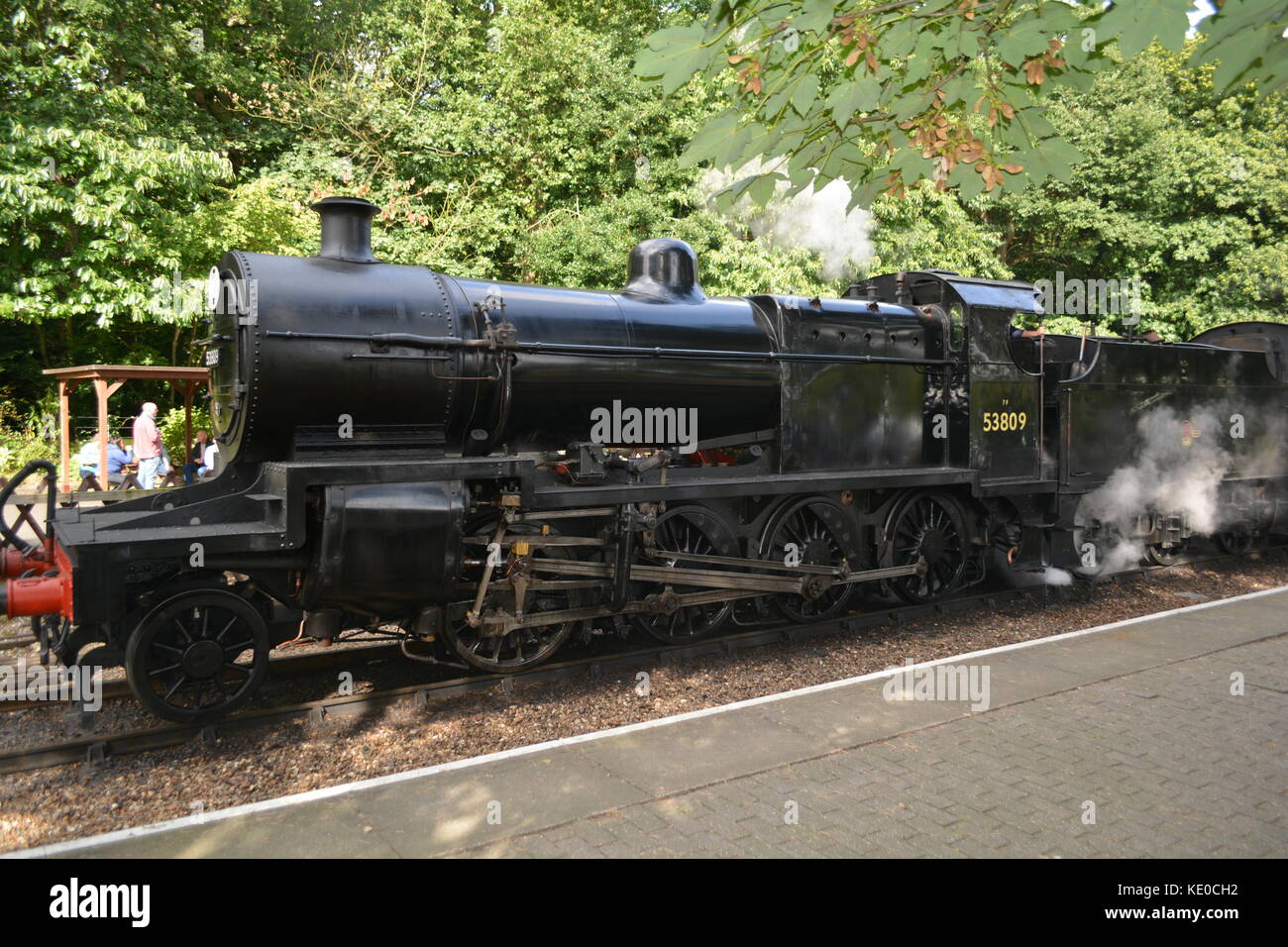 53809 7F historic steam train at holt station on the North Norfolk ...