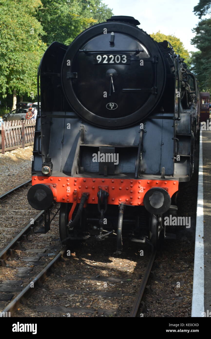 92203 Black Prince, steam Locomotive 9F class on the north Norfolk ...