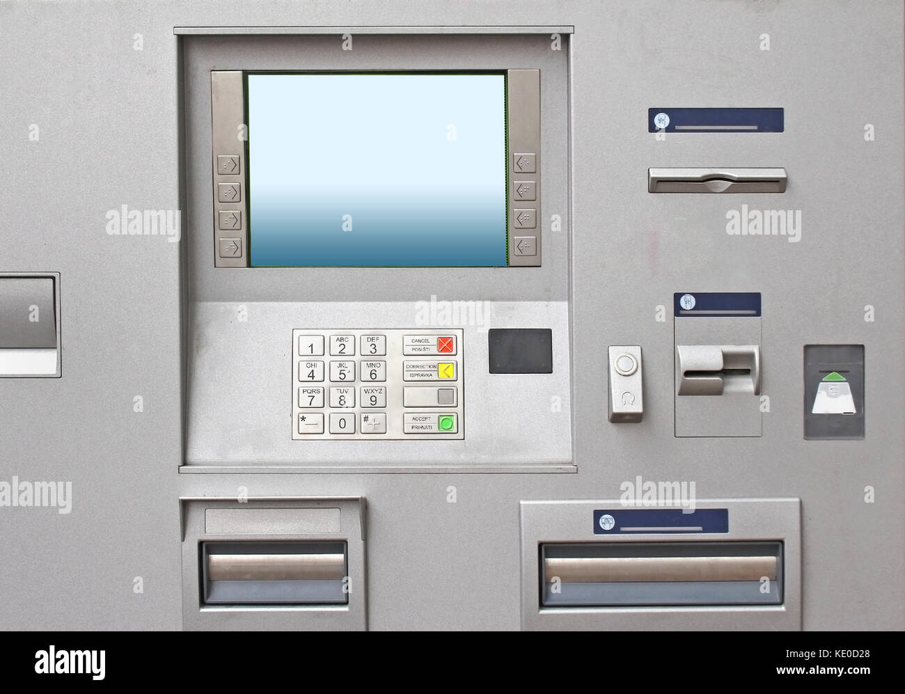 Modern ATM cash withdrawal machine with large display Stock Photo - Alamy