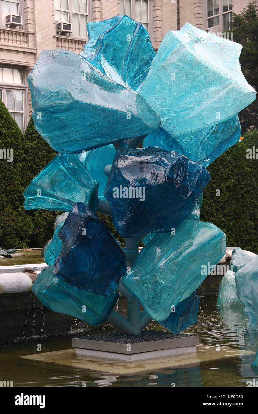 Bronx, New York, USA. 16th Oct, 2017. 'Blue Polyvitro Crystals ...