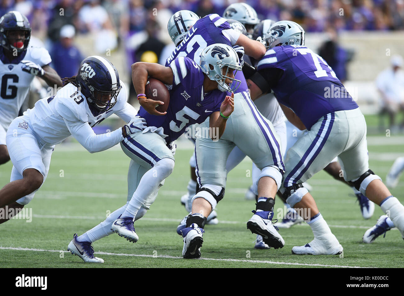 Manhattan, Kansas, USA. 14th Oct, 2017. TCU Horned Frogs linebacker ...