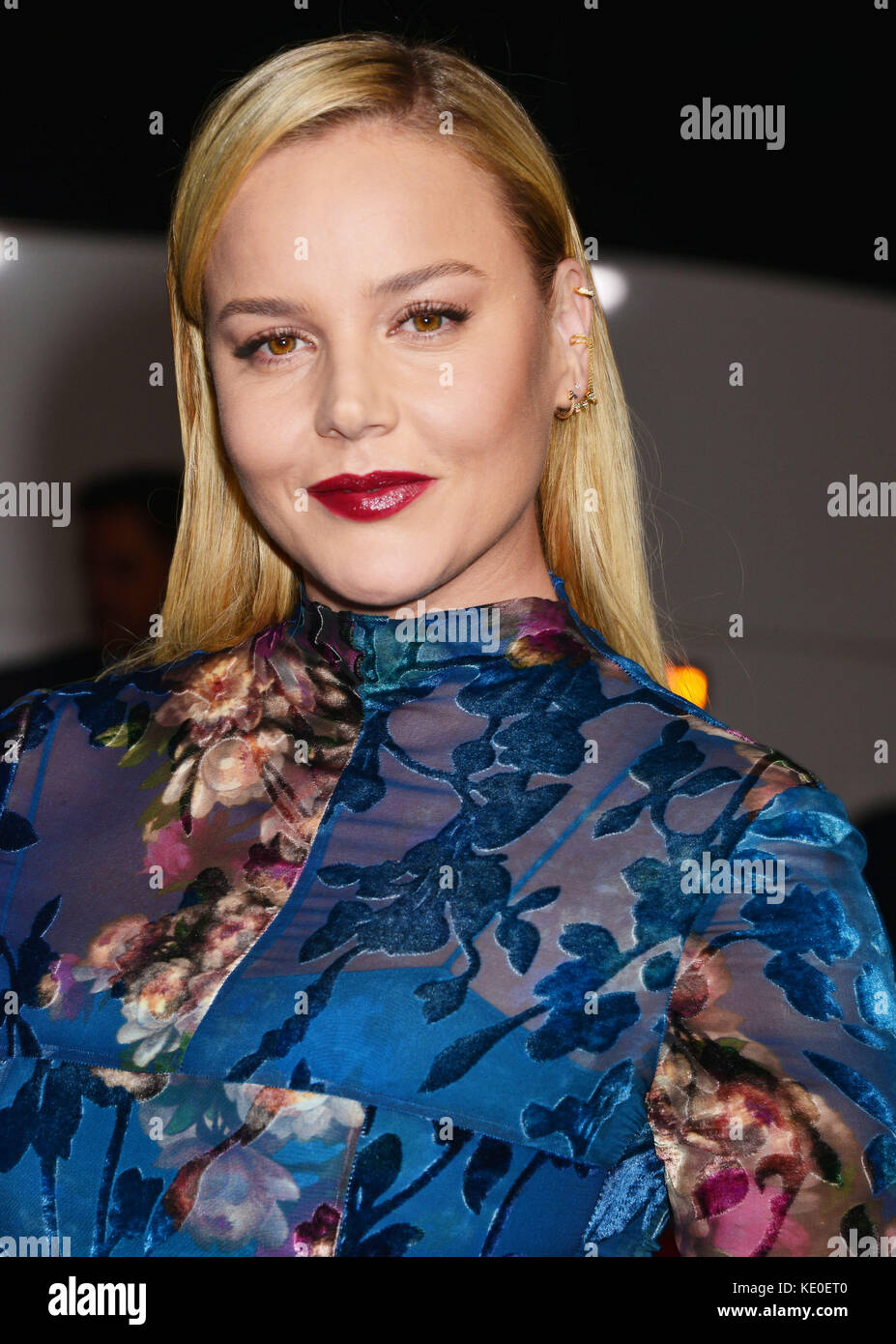 Los Angeles, USA. 16th Oct, 2017. Abbie Cornish 012 arriving at the ...