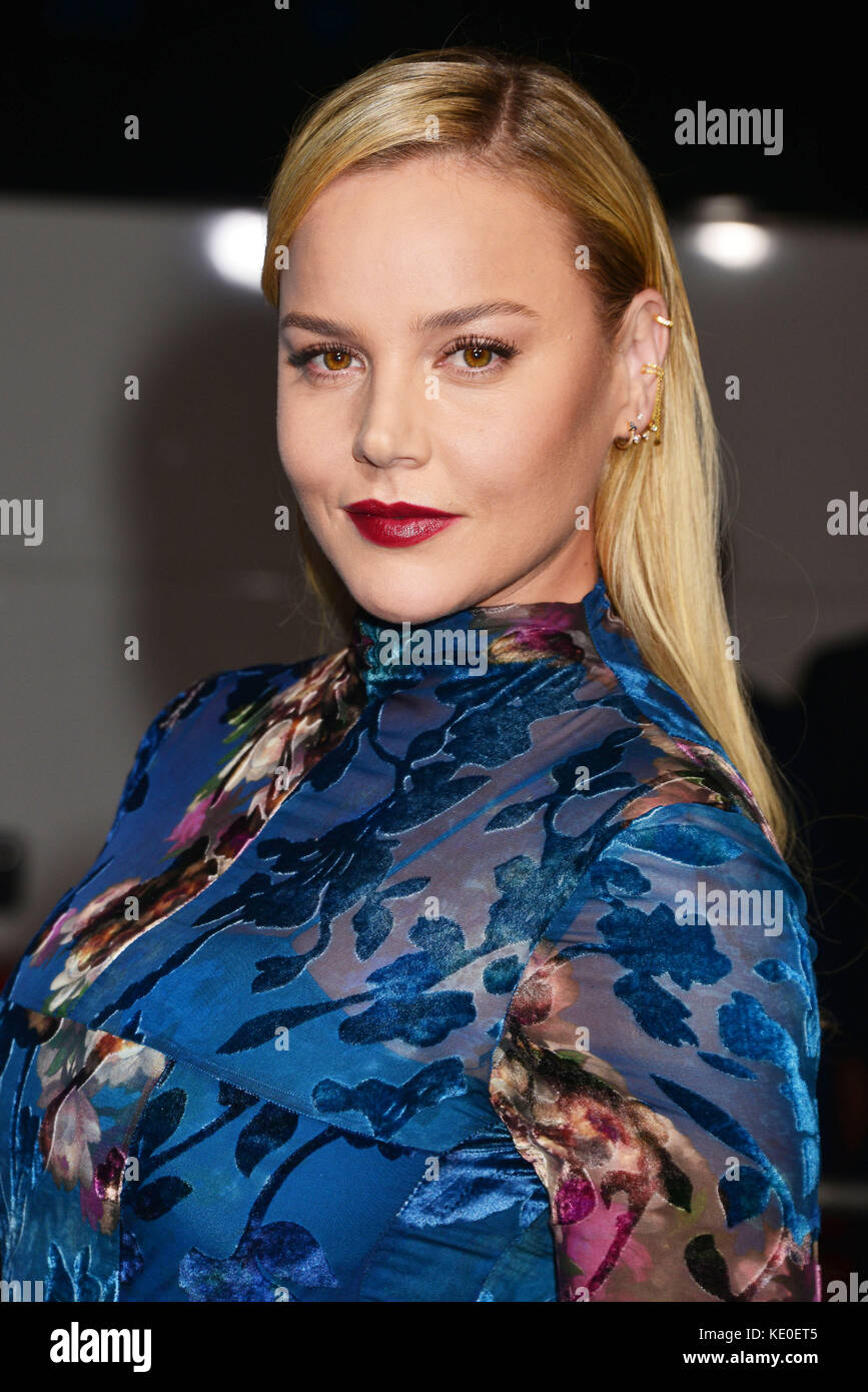 Los Angeles, USA. 16th Oct, 2017. Abbie Cornish 015 arriving at the ...