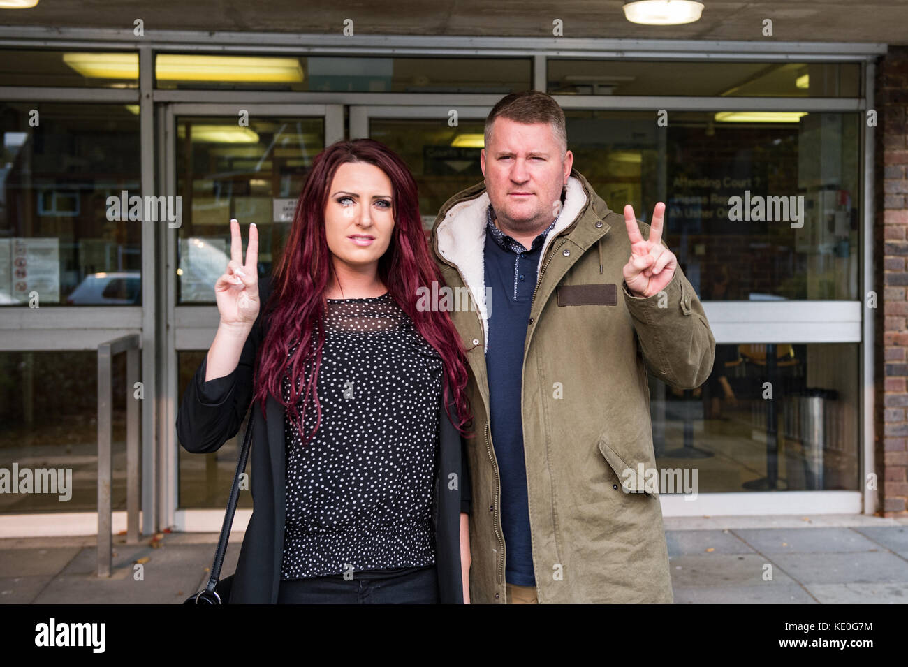 Sevenoaks, United Kingdom. 17th Oct, 2017. Britain First leader Paul ...