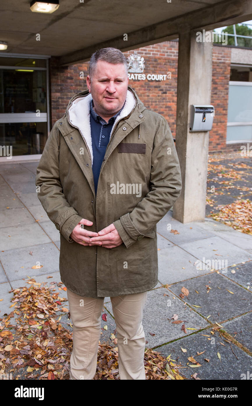 Sevenoaks, United Kingdom. 17th Oct, 2017. Britain First leader Paul ...