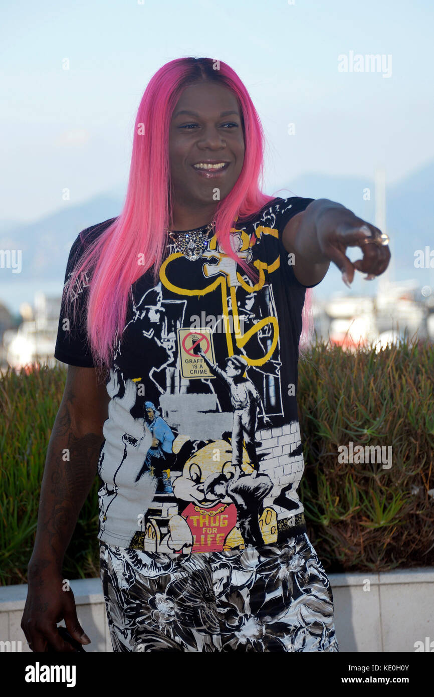 Cannes, France. 16th Oct, 2017. Big Freedia posing during a photocall ...