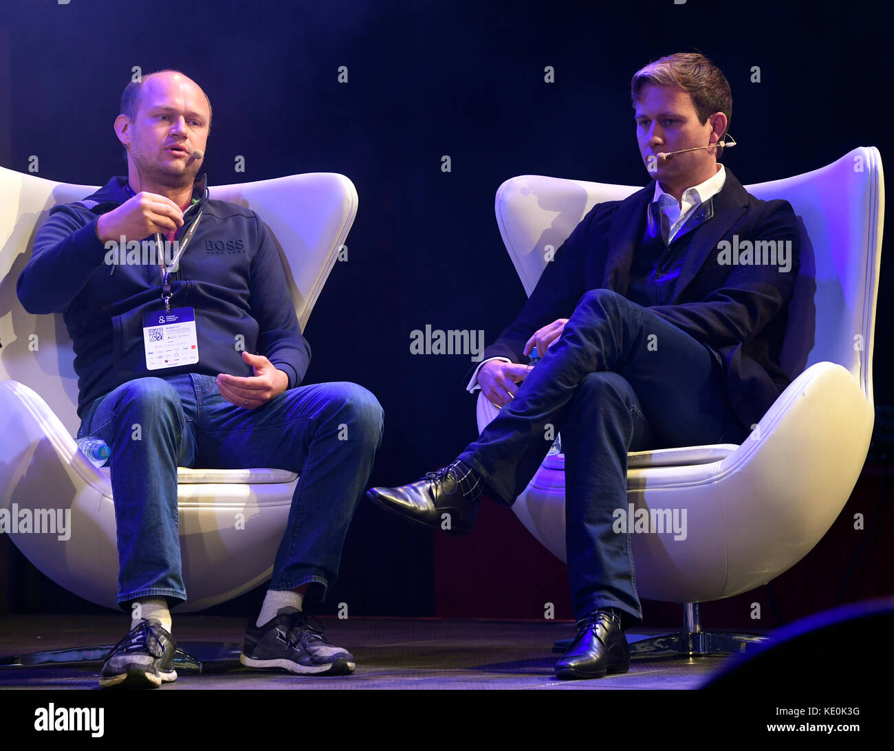 Prague, Czech Republic. 17th Oct, 2017. David Pavlik of company Space X ...