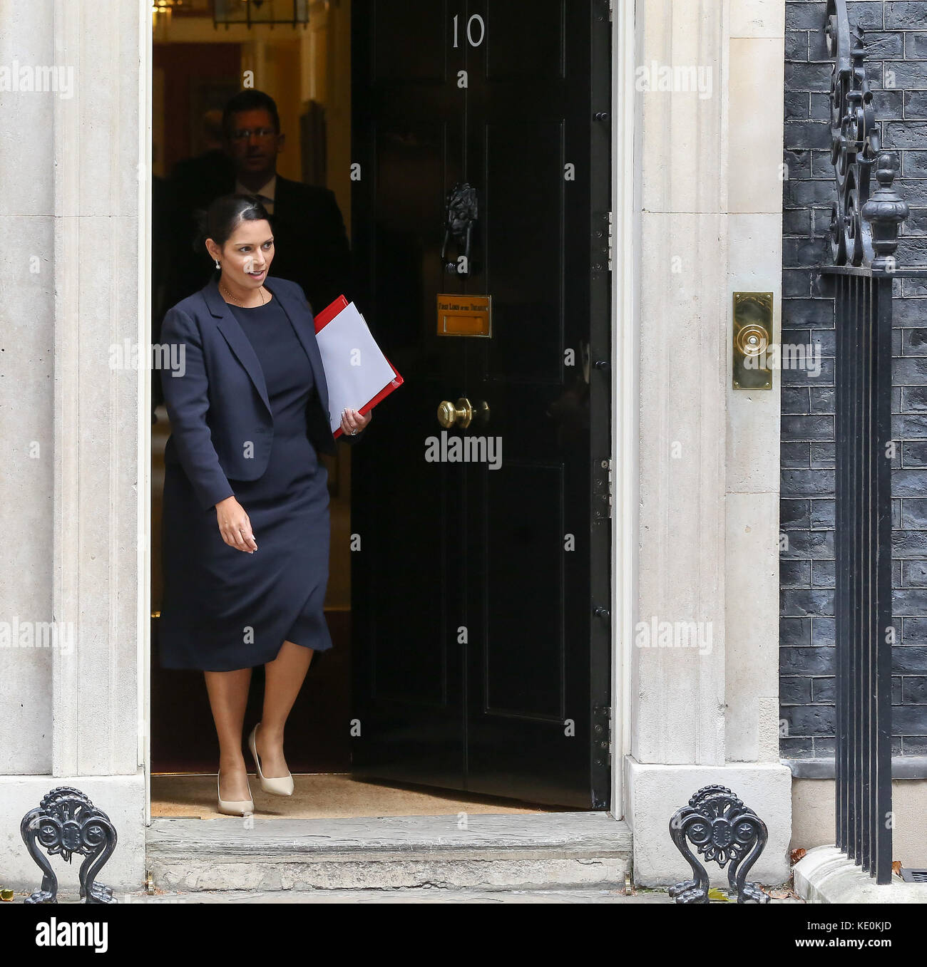 International development secretary priti patel leaves 10 downing street hi-res stock ...