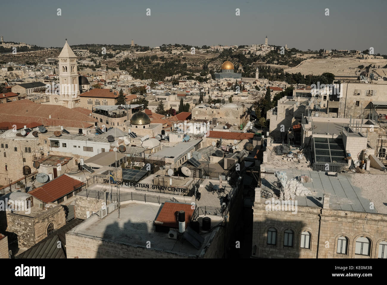 Jerusalem, Israel. 17th October, 2017. A view of Jerusalem from the ...
