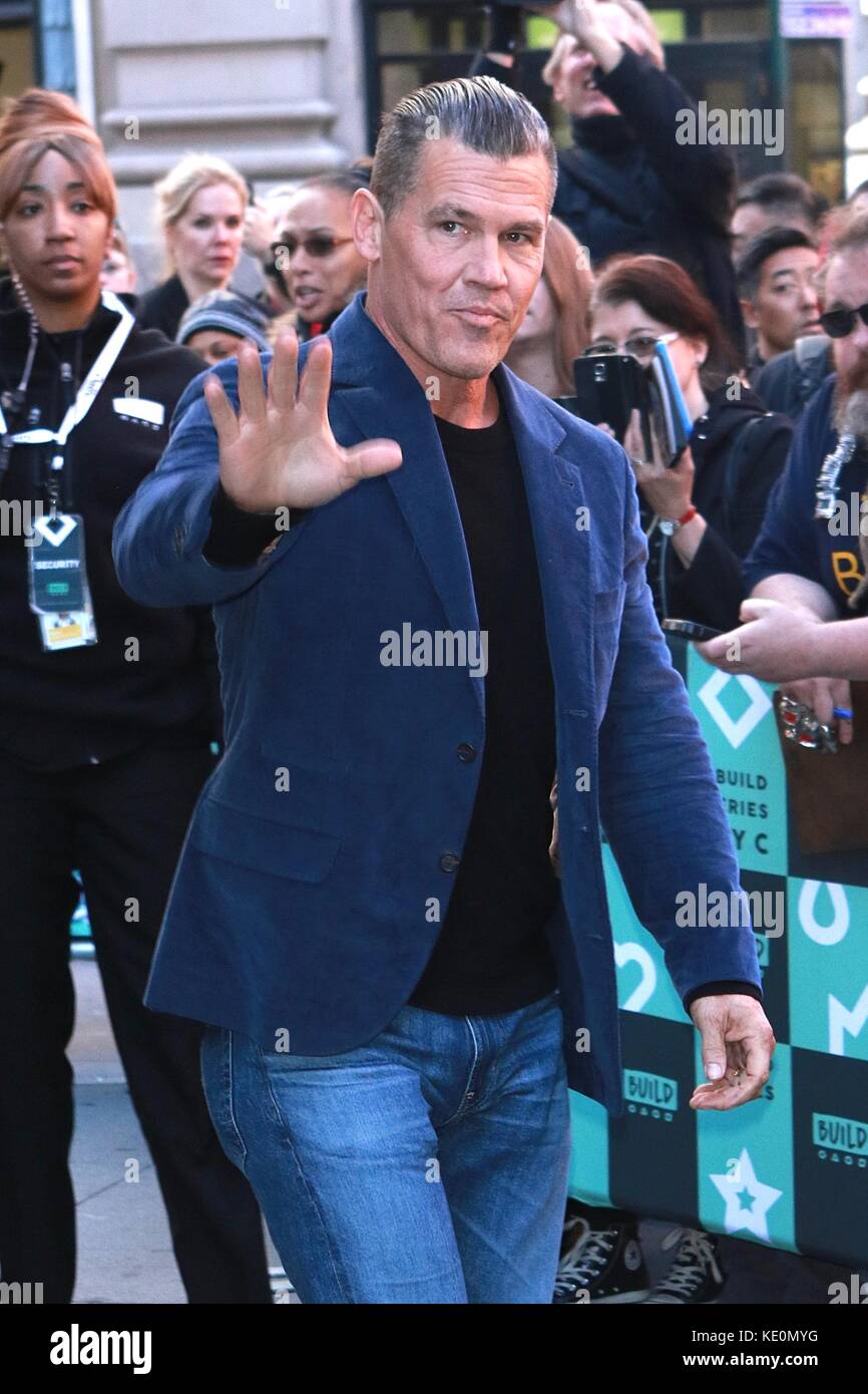 New York, NY, USA. 17th Oct, 2017. Josh Brolin at AOL BUILD on October ...