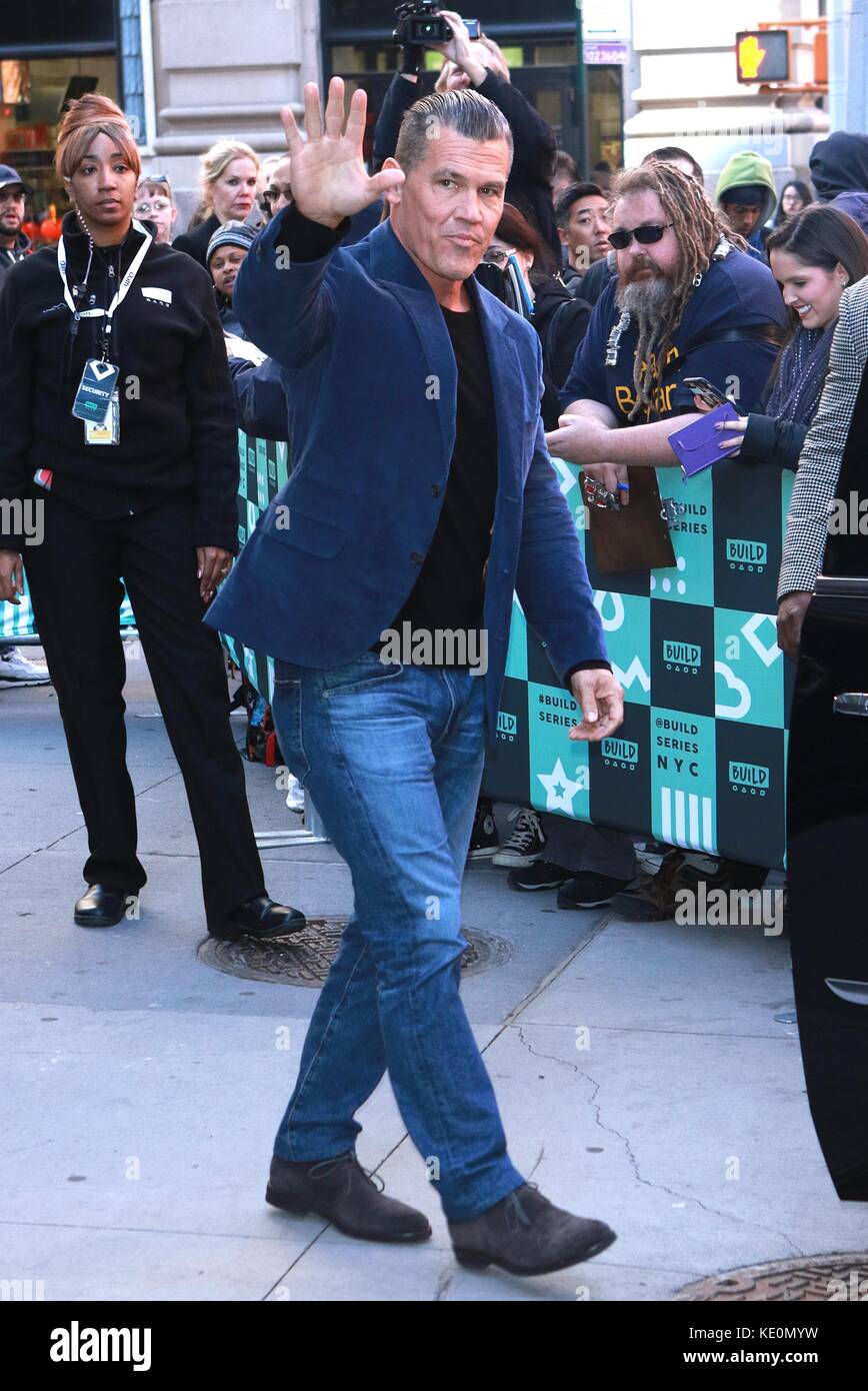 New York, NY, USA. 17th Oct, 2017. Josh Brolin at AOL BUILD on October ...