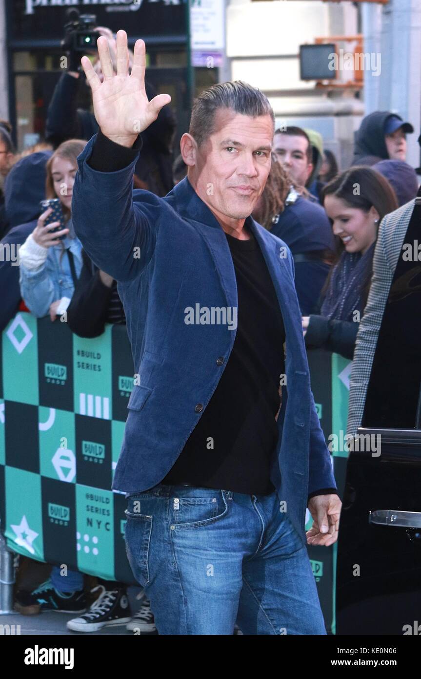 New York, NY, USA. 17th Oct, 2017. Josh Brolin at AOL BUILD on October ...