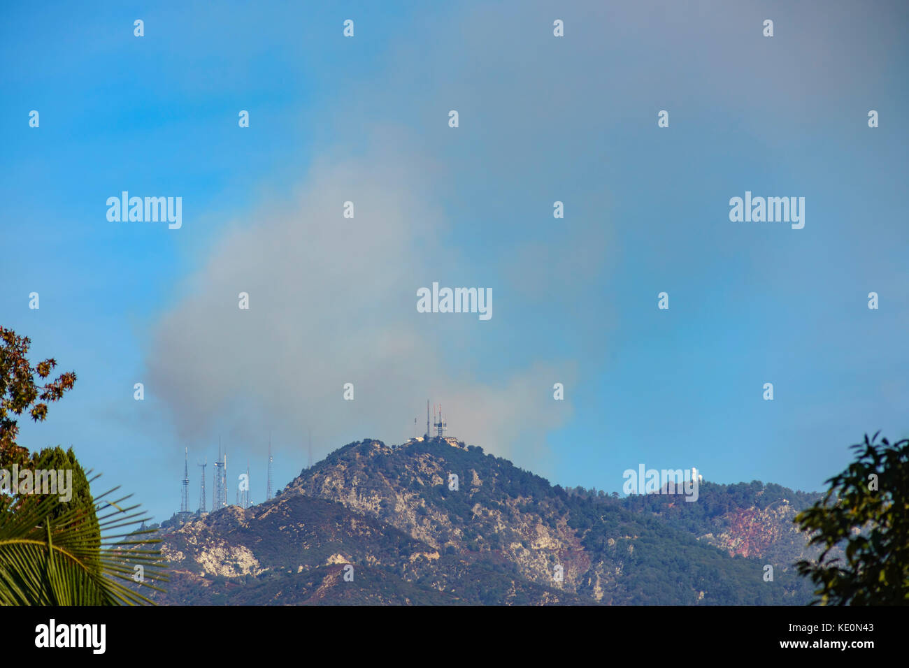 Los Angeles, California, USA. 17th Oct, 2017. Mt. Wilson fire Credit ...