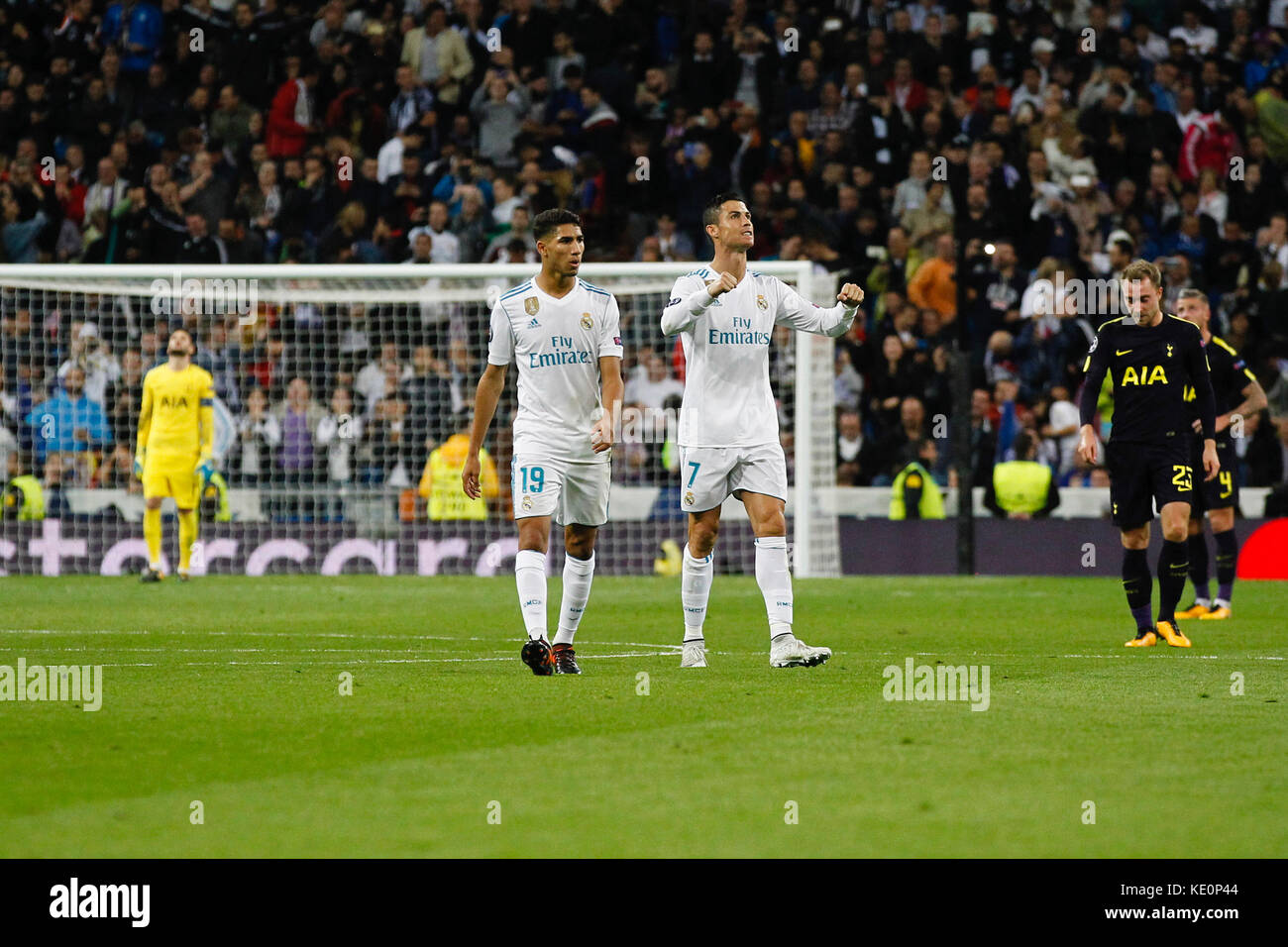 Madrid, Spain. 17th October, 2017. Cristiano Ronaldo dos Santos (7 ...