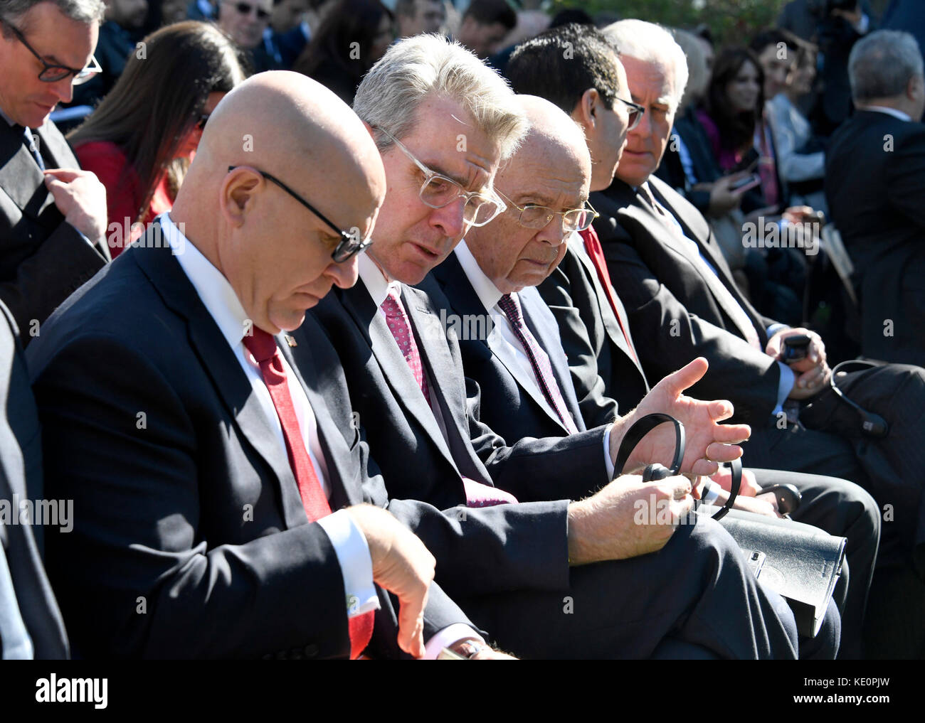 From left to right: H. R. McMaster, National Security Advisor; United ...