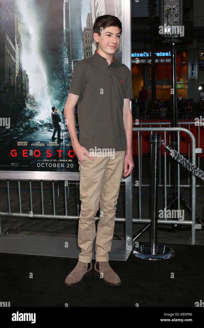 Los Angeles, CA, USA. 16th Oct, 2017. Mason Cook at arrivals for ...