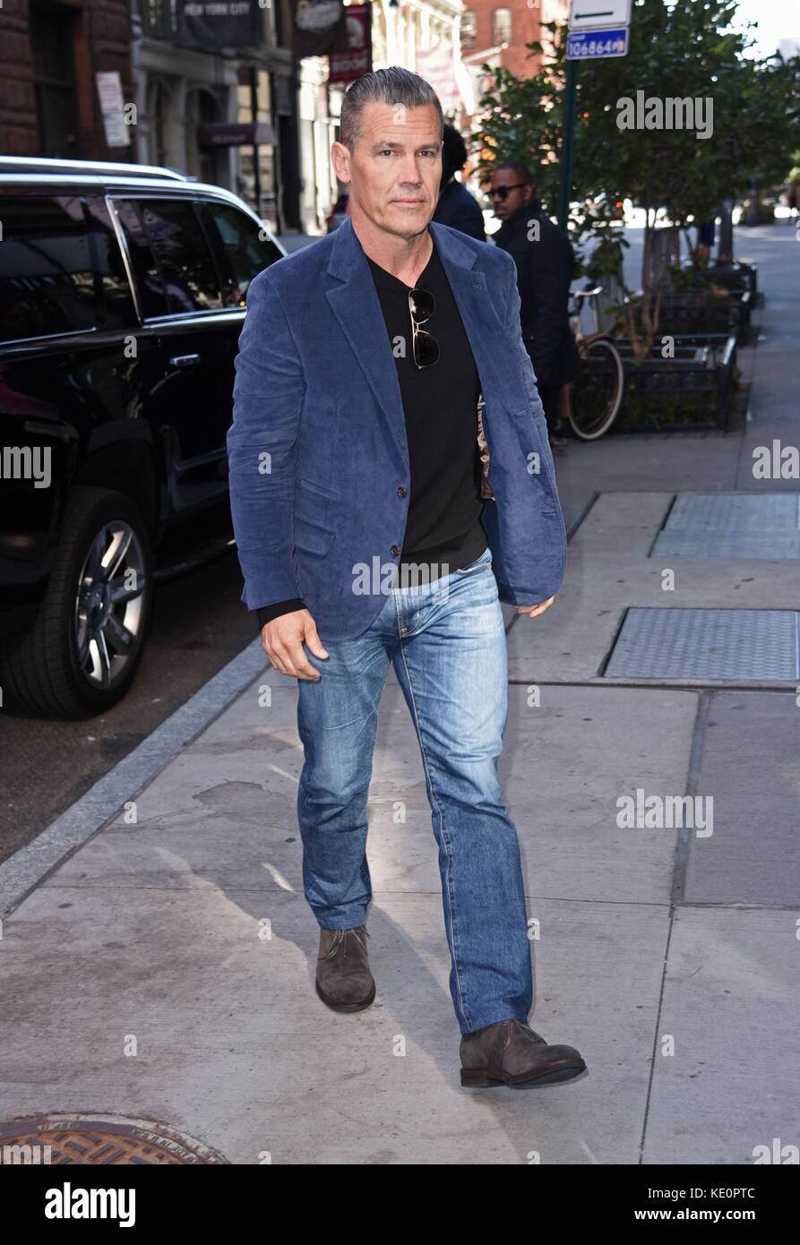 New York, NY, USA. 17th Oct, 2017. Josh Brolin, seen at AOL BUILD ...