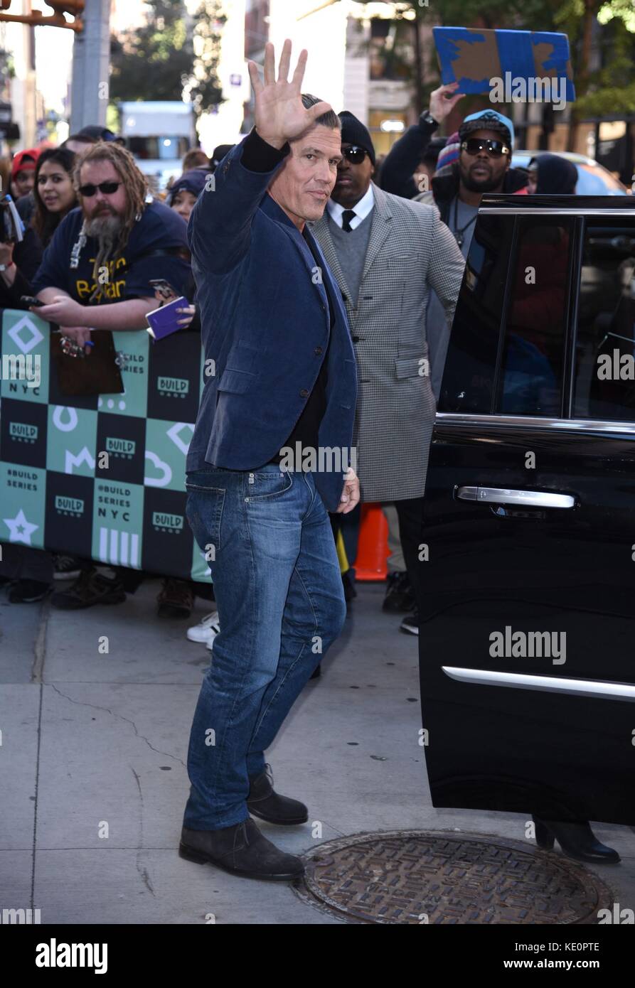 New York, NY, USA. 17th Oct, 2017. Josh Brolin, seen at AOL BUILD ...