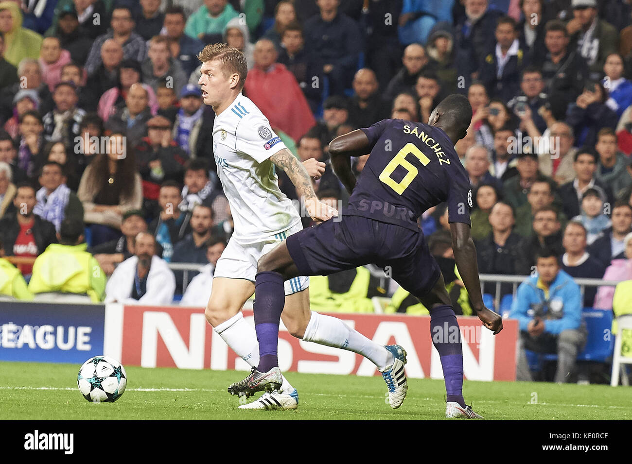 Madrid, Spain. 17th Oct, 2017. Toni Kroos (midfielder; Real Madrid ...