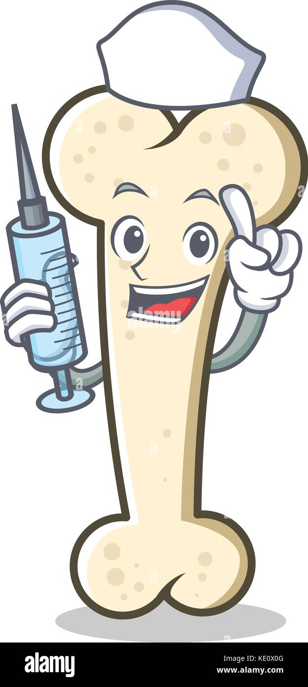 Nurse bone character cartoon mascot Stock Vector Image & Art - Alamy