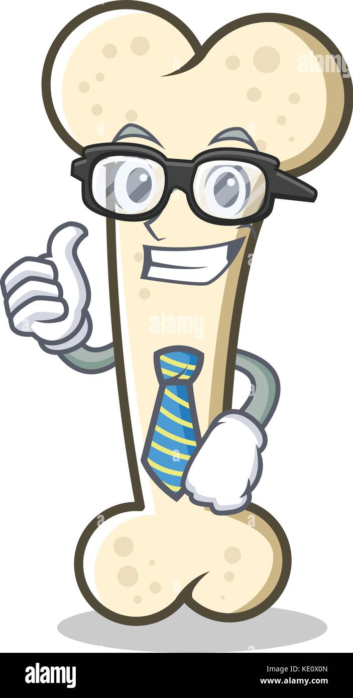 Businessman bone character cartoon mascot Stock Vector Image & Art - Alamy