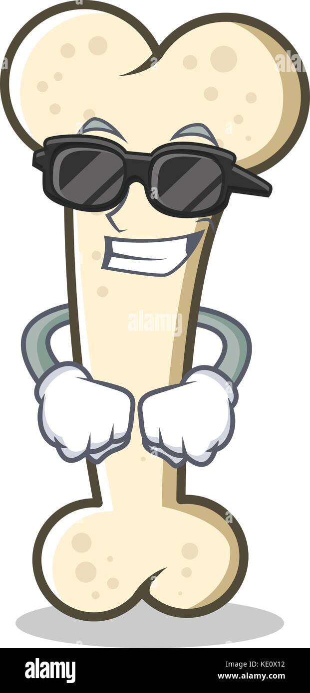 Super cool bone character cartoon mascot Stock Vector Image & Art - Alamy