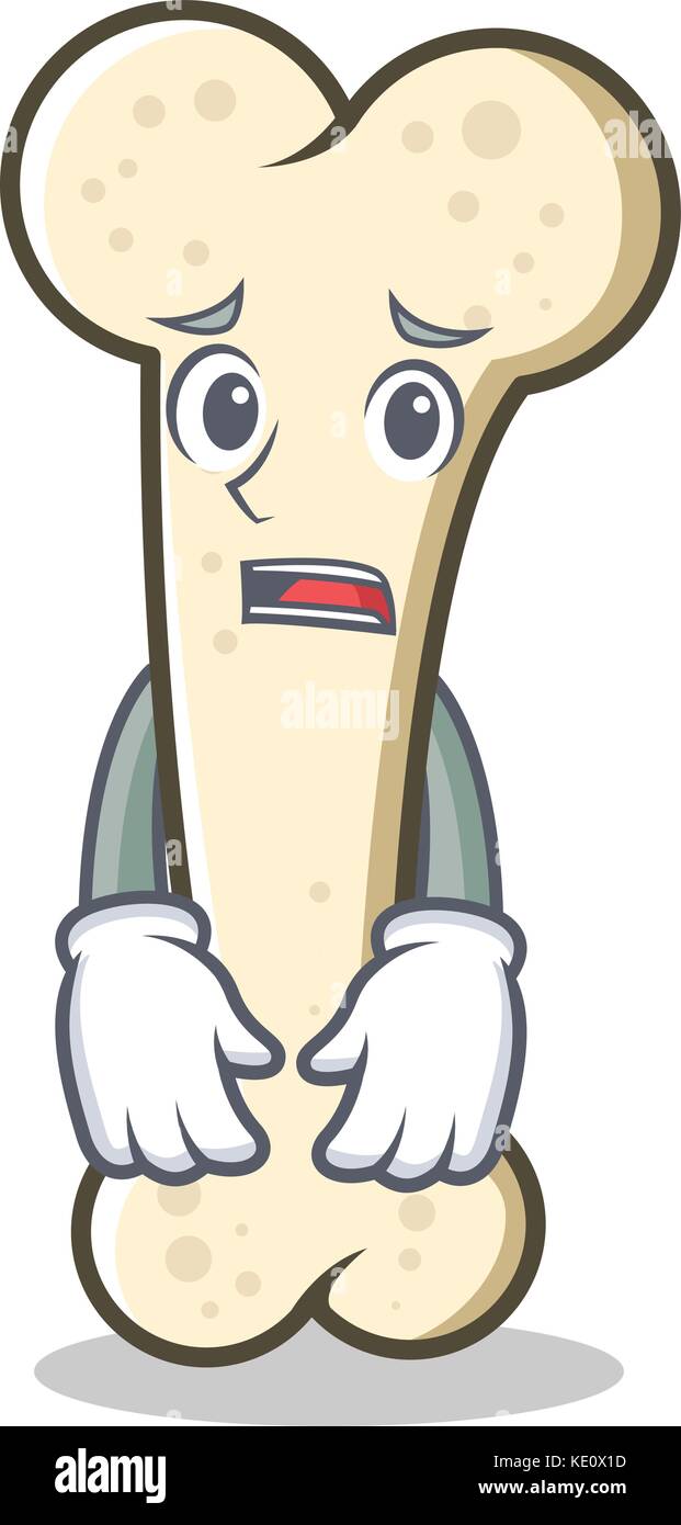 Afraid bone character cartoon hi-res stock photography and images - Alamy