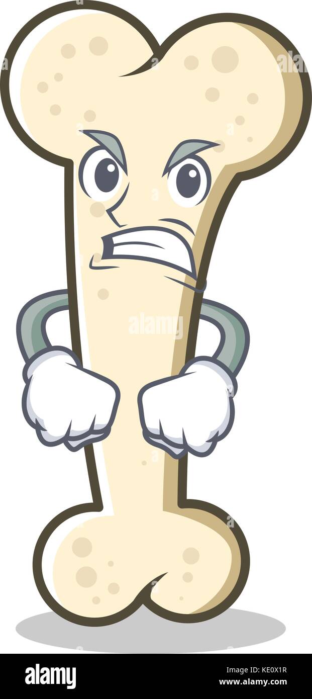 Angry bone character cartoon mascot Stock Vector Image & Art - Alamy