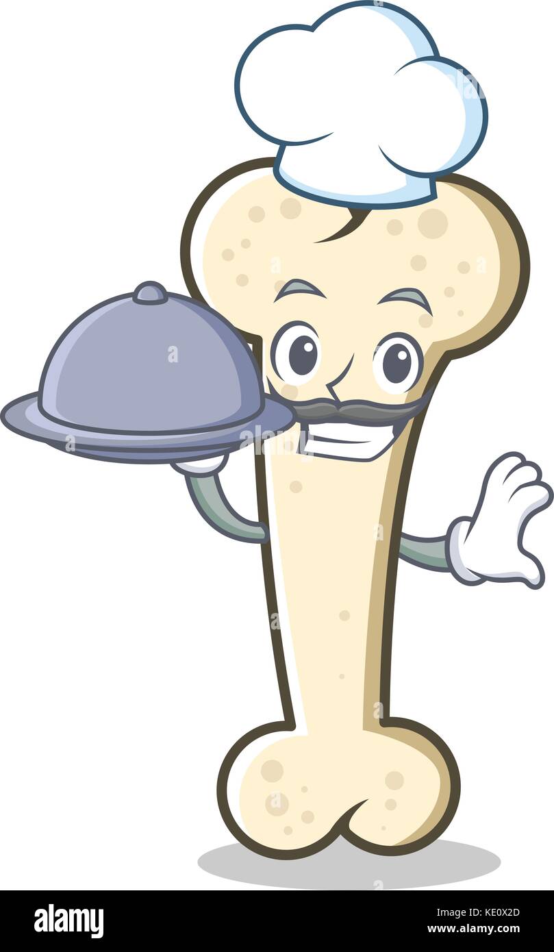 Chef bone character cartoon mascot Stock Vector Image & Art - Alamy