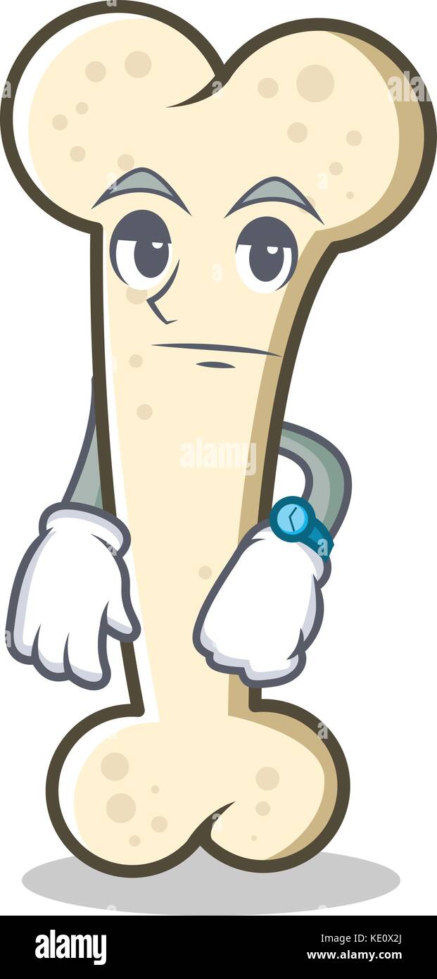 Waiting bone character cartoon mascot Stock Vector Image & Art - Alamy