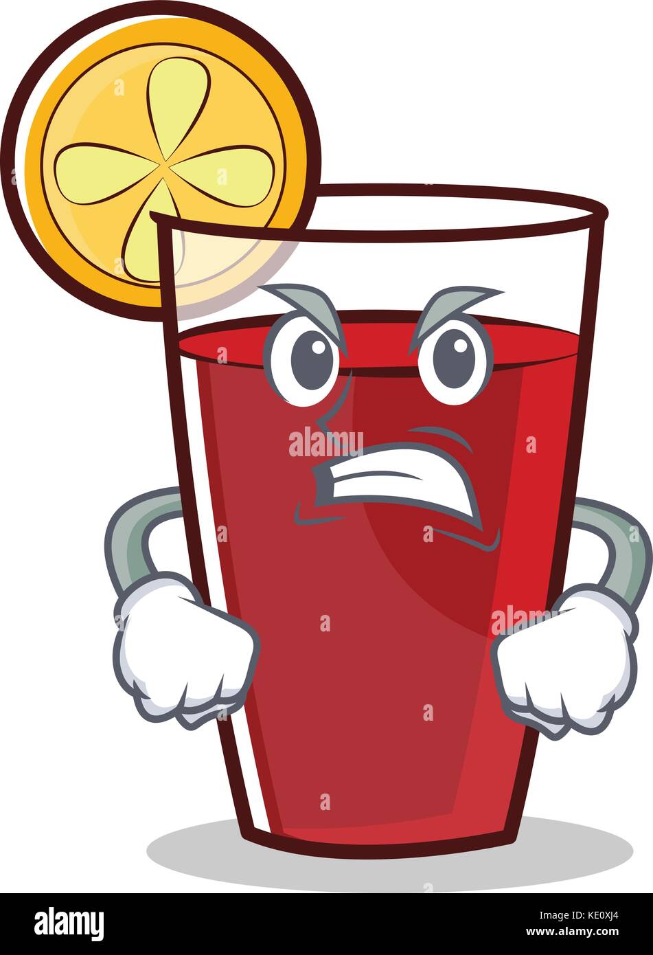 Angry mulled wine character cartoon Stock Vector Image & Art - Alamy