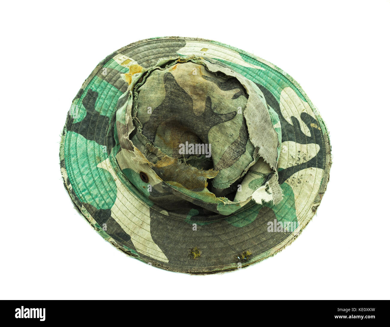 military caps old on white background Stock Photo - Alamy