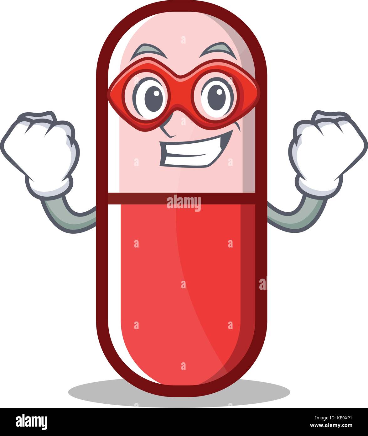 Super hero pill capsule cartoon character Stock Vector Image & Art - Alamy