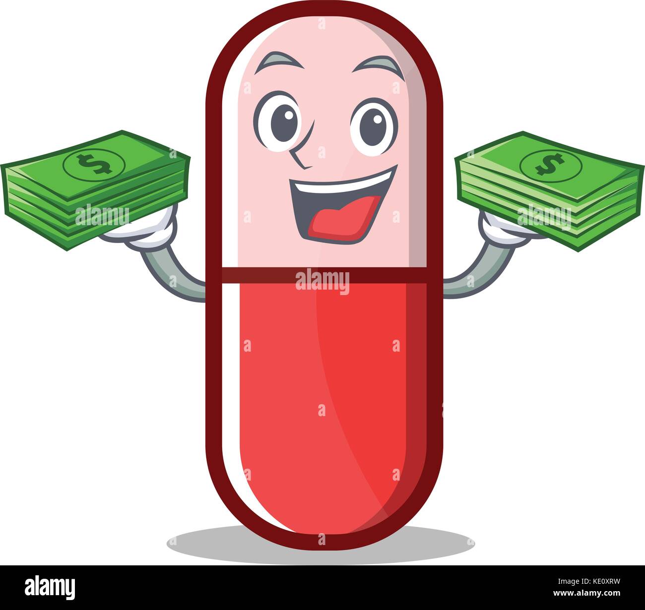 Money pill capsule cartoon hi-res stock photography and images - Alamy